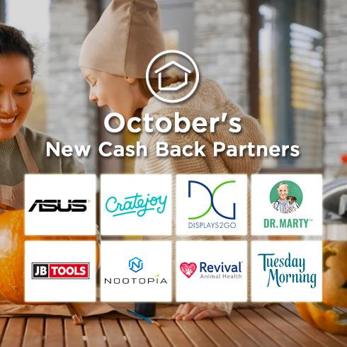 160+ New Cash Back Partner Stores in October 2023 - CouponCabin.com