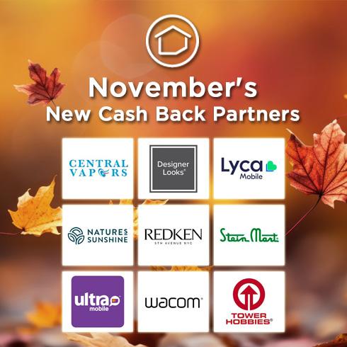 200+ New Cash Back Partner Stores in November 2023 - CouponCabin.com