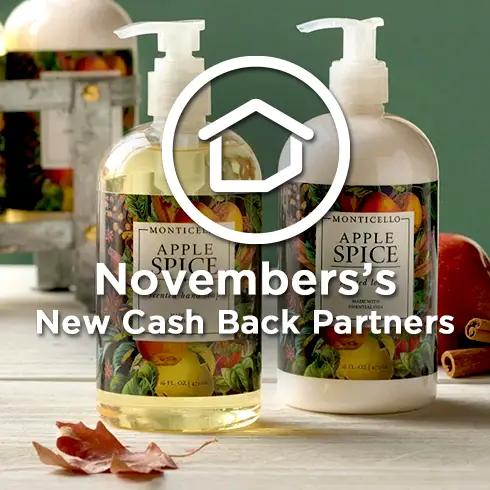 60+ New Cash Back Partner Stores in November 2024 - CouponCabin.com