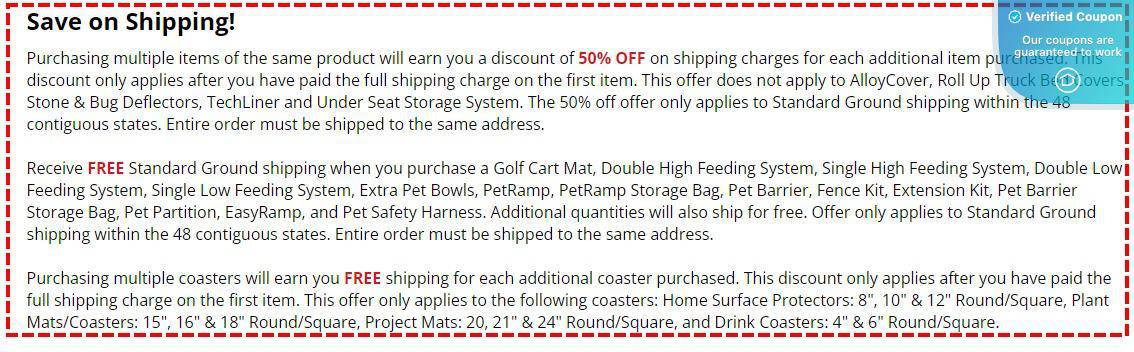 20% Off WeatherTech Coupons & Coupon Codes - November 2024