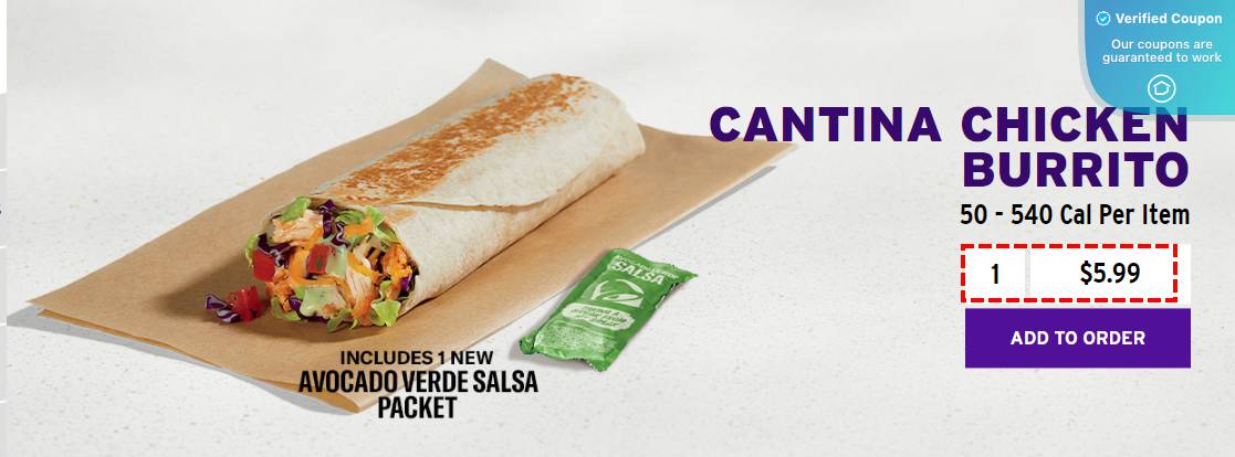 Taco Bell Coupons: Save $10
