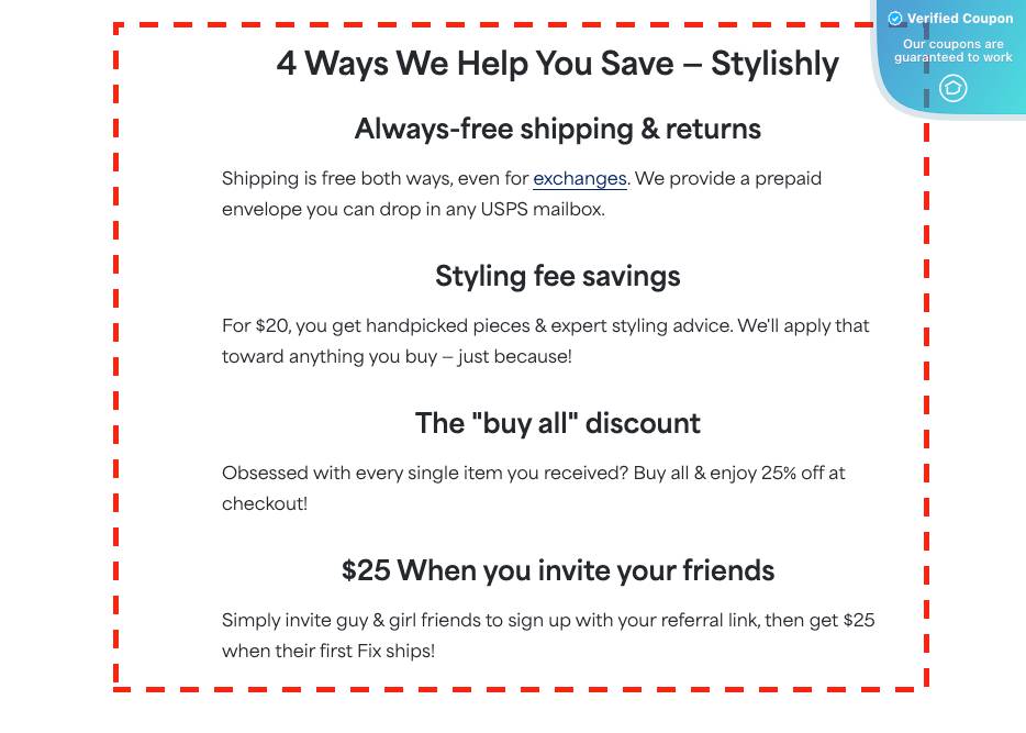 25% Off Stitch Fix Coupons & Discounts + $2.50 Cash Back