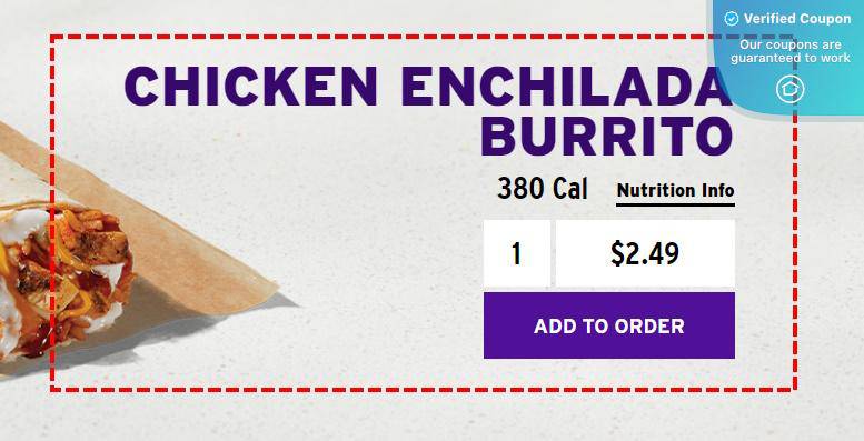Taco Bell Coupons: Save $10