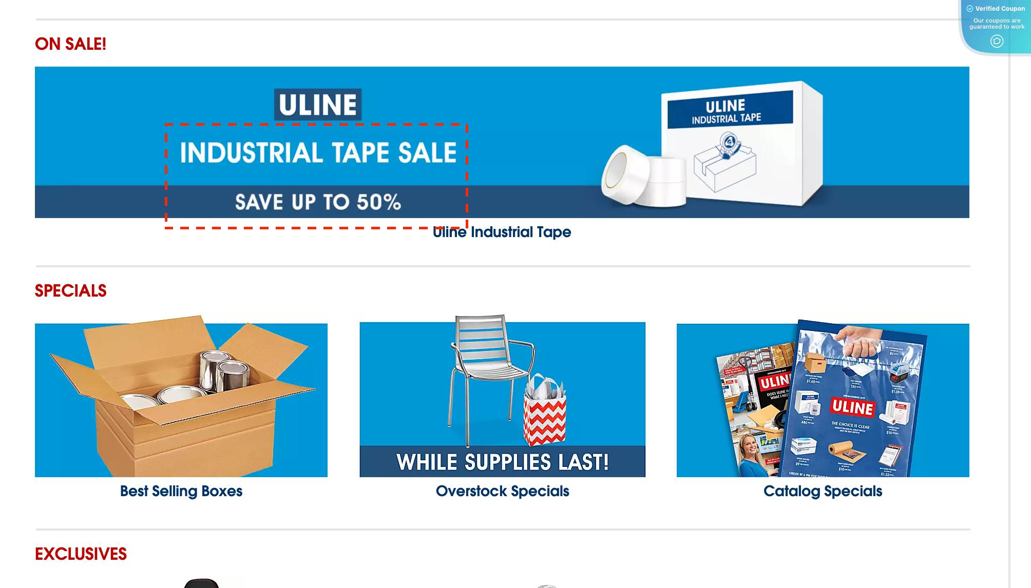 5% Off Uline Coupons & Promo Codes - April 2025