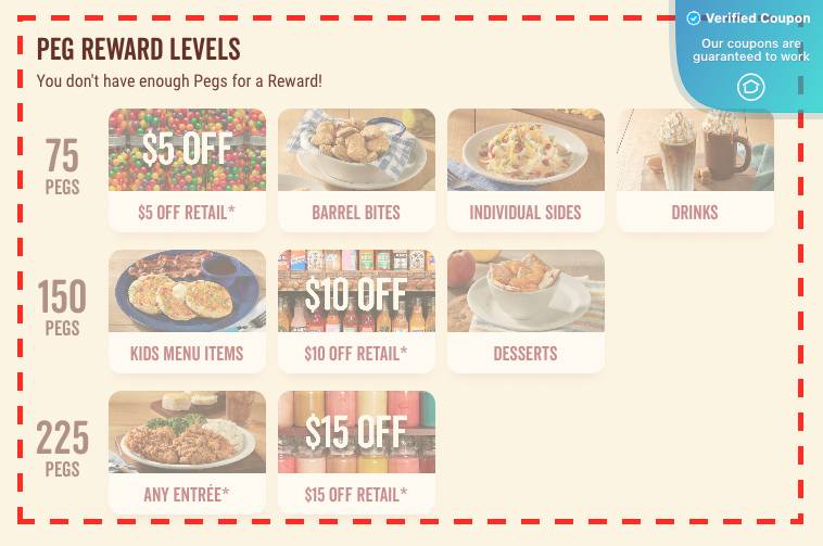 $15 Off Cracker Barrel Coupons & Promo Codes - January 2025