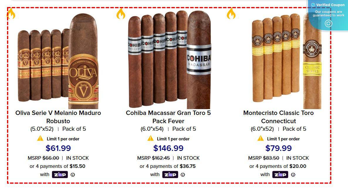 20% Off Thompson Cigar Coupons - November 2024