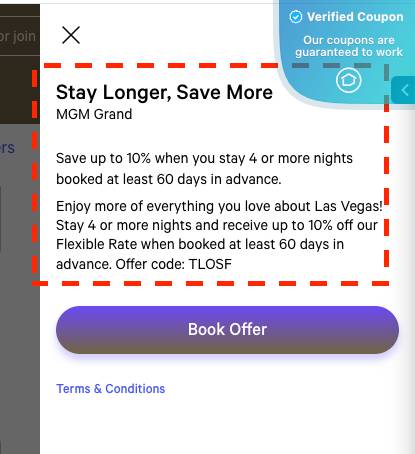 30% Off MGM Grand Coupons & Promo Codes - January 2025