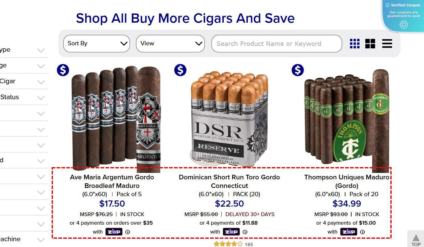 25% Off Thompson Cigar Coupons - January 2025