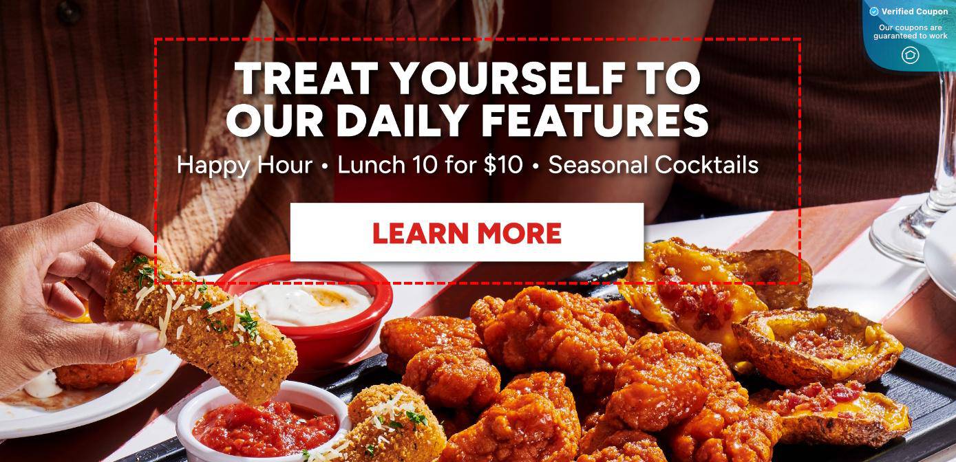 Save 10% with TGI Fridays Coupons - Mar 2025