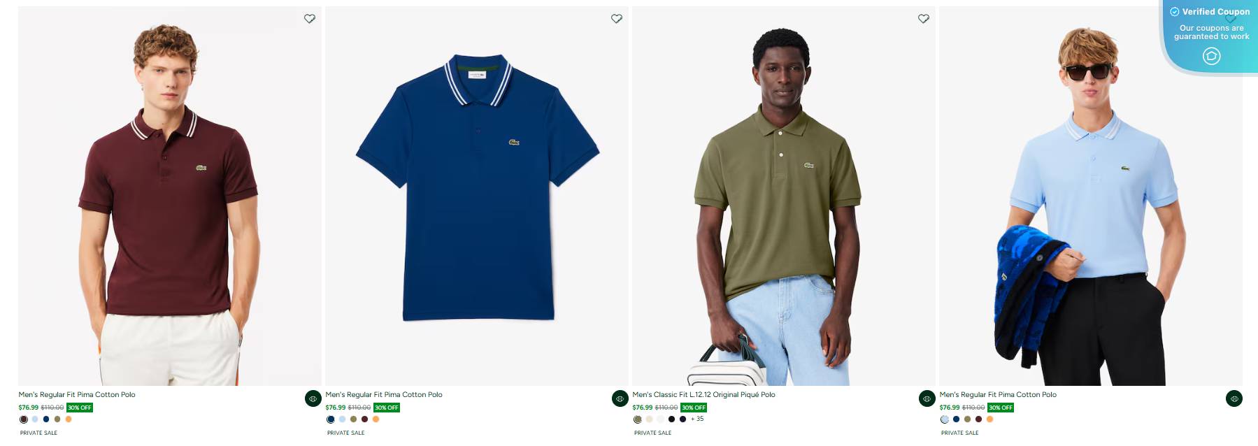 50% Off Lacoste Coupons & Promo Codes - December 2024