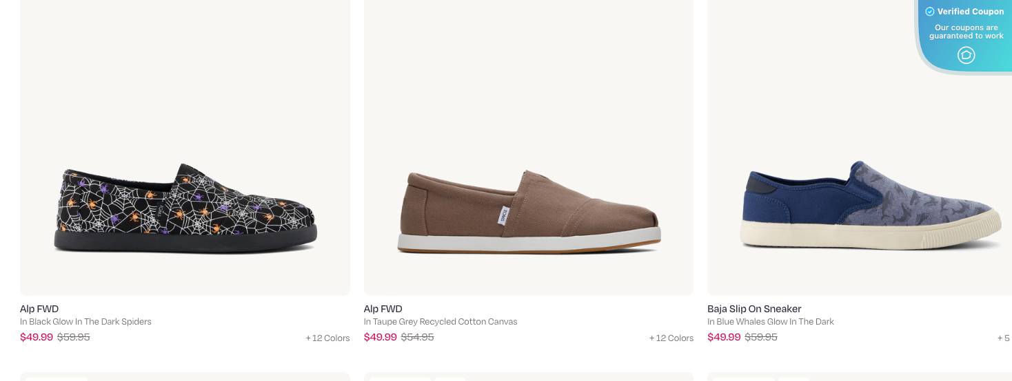 35% Off TOMS Coupons & Promo Codes - December 2024