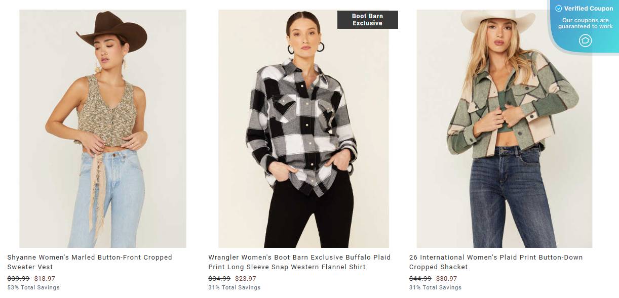 20% Off Boot Barn Coupons & Promo Codes - November 2024