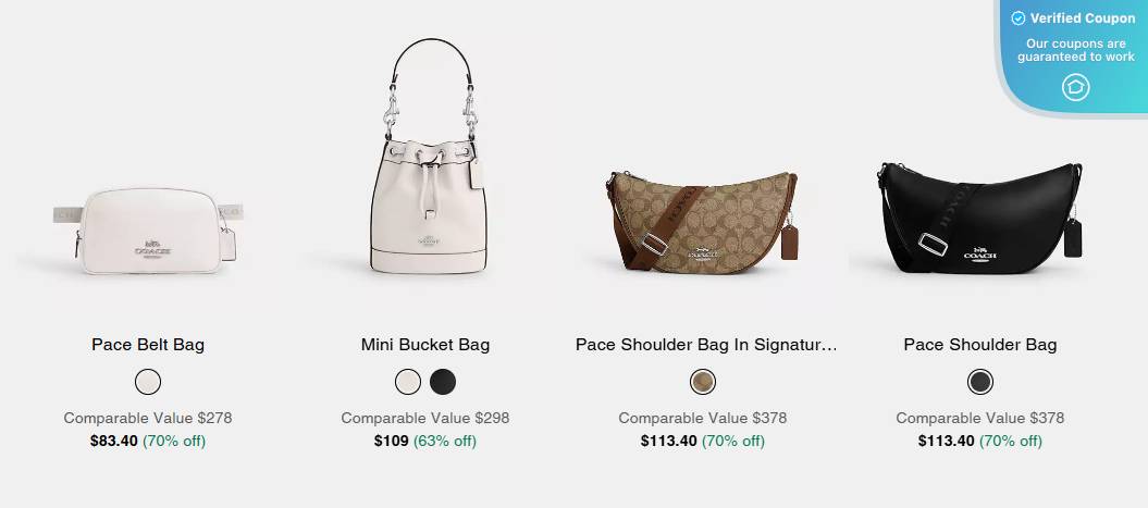 25% Off Coach Outlet Coupons & Promo Codes - November 2024