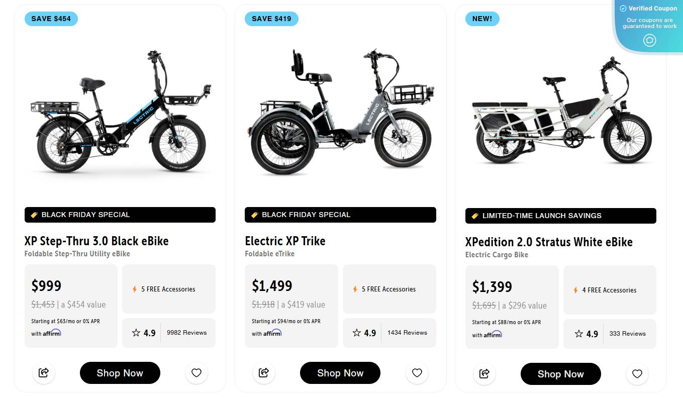 10% Off Lectric eBikes Coupons & Discount Codes - November 2024