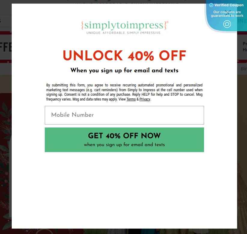 Simply To Impress Coupons & Promo Codes: 50% Off