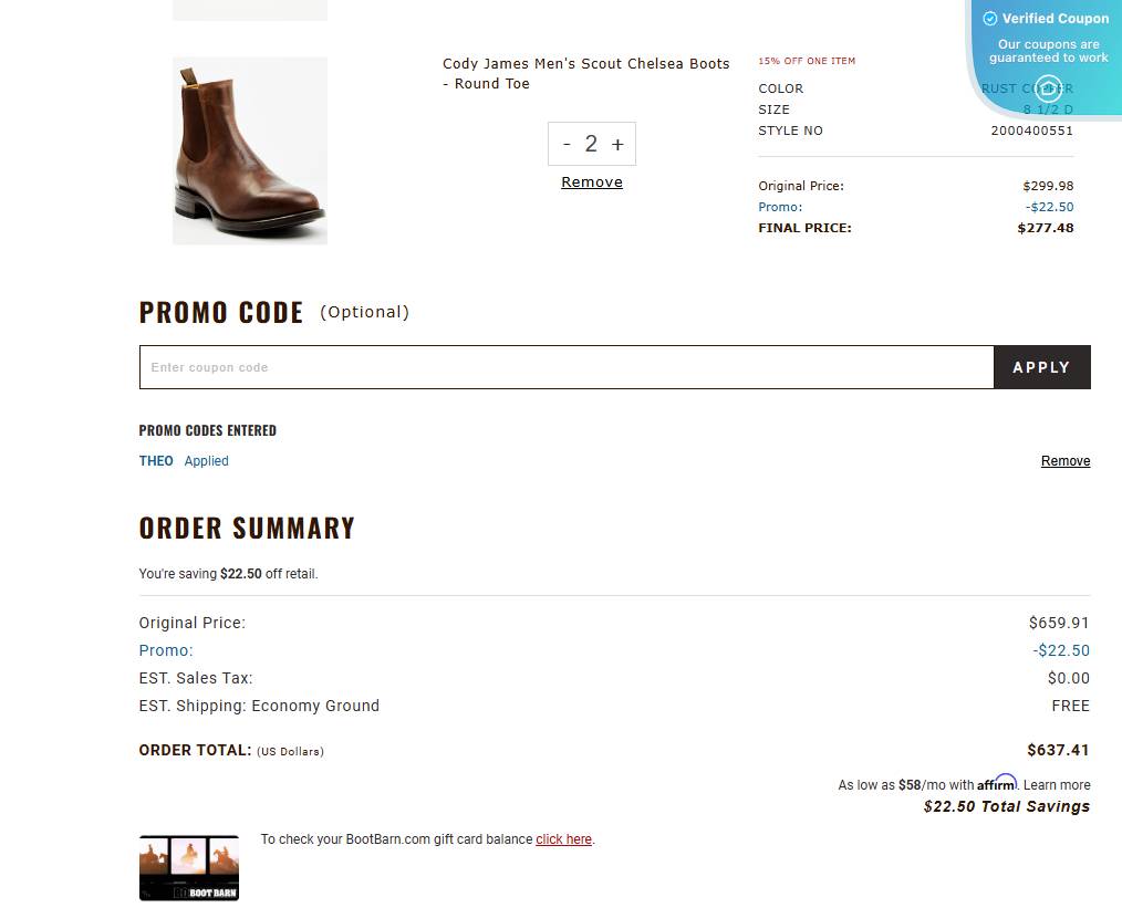20% Off Boot Barn Coupons & Promo Codes - November 2024