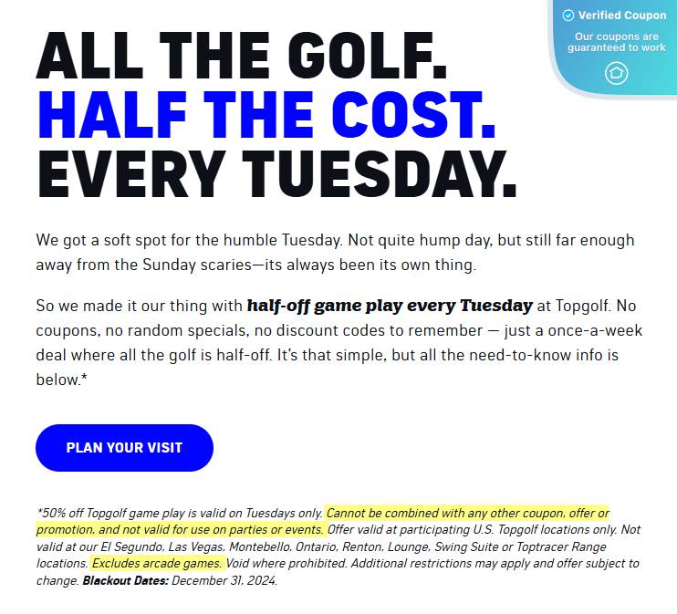 10% Off Top Golf Coupons & Promo Codes - February 2025