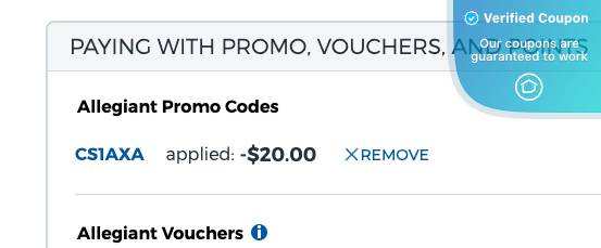 20% Off Allegiant Air Coupons & Coupon Codes - November 2024