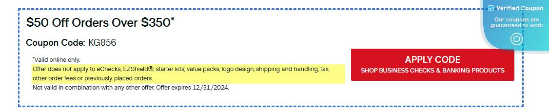 25% Off Deluxe Checks Coupons & Discount Codes - November 2024