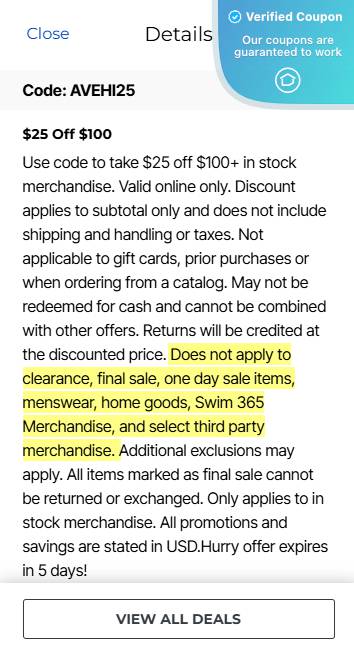 50% Off Avenue Coupons & Promo Codes - November 2024