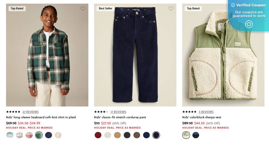 50% Off JCrew Coupons & Promo Codes - December 2024