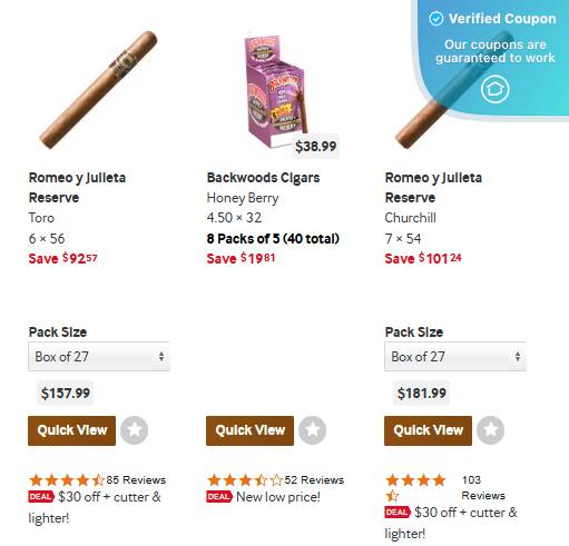 25% Off JR Cigars Coupons - February 2025