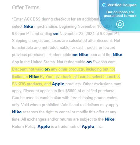 40% Off Nike Coupons & Promo Codes - November 2024