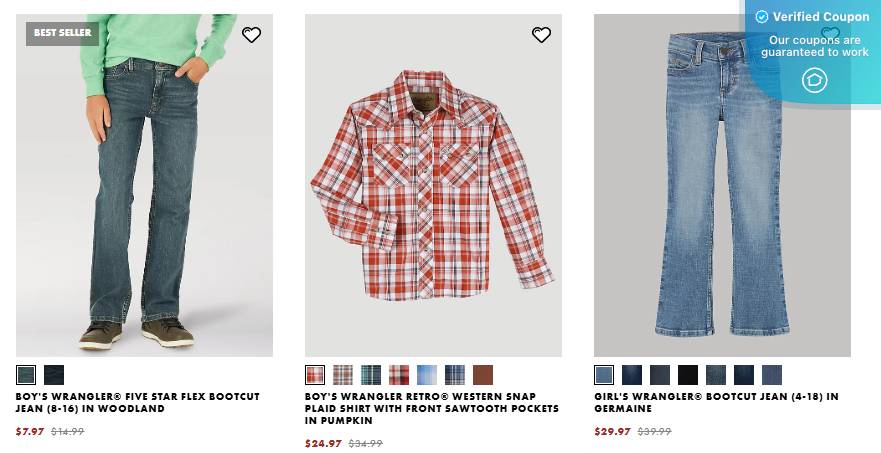 30% Off Wrangler Coupons & Promo Codes - December 2024