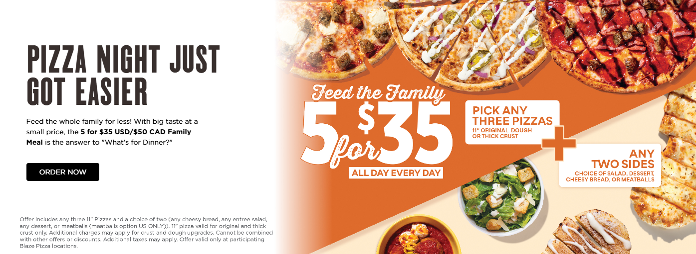 25% Off Blaze Pizza Coupons & Coupon Codes - February 2025