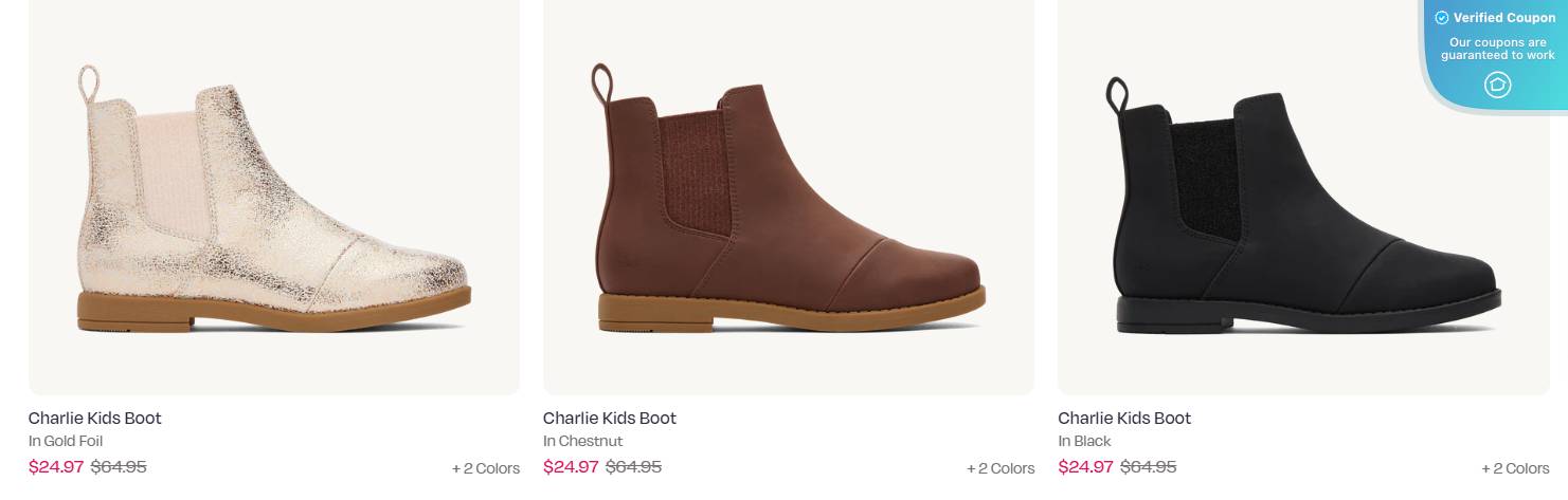 35% Off TOMS Coupons & Promo Codes - November 2024