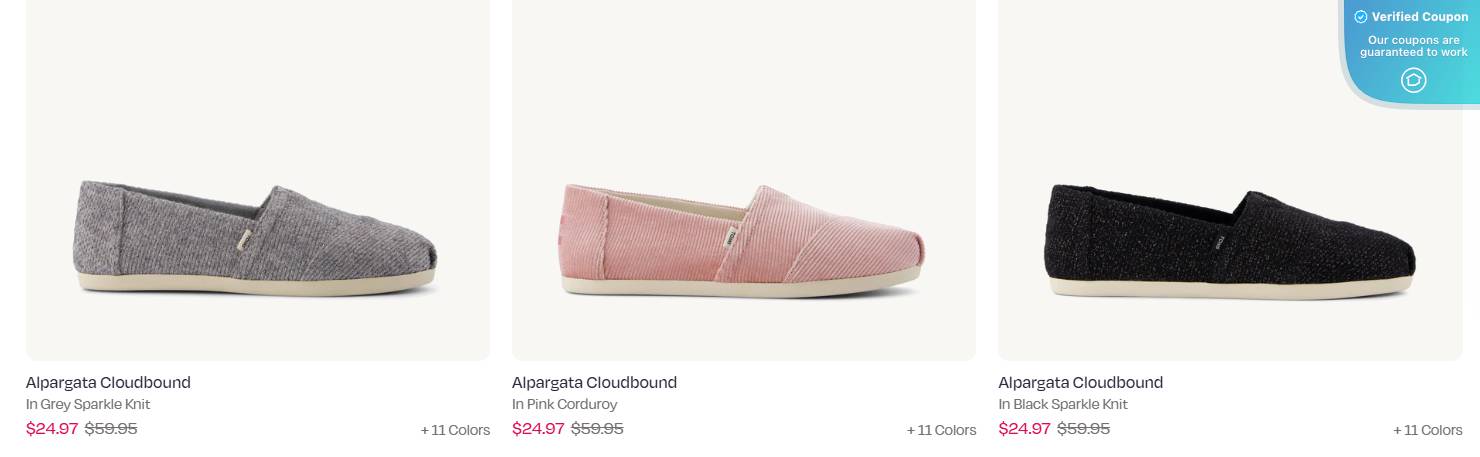 35% Off TOMS Coupons & Promo Codes - November 2024