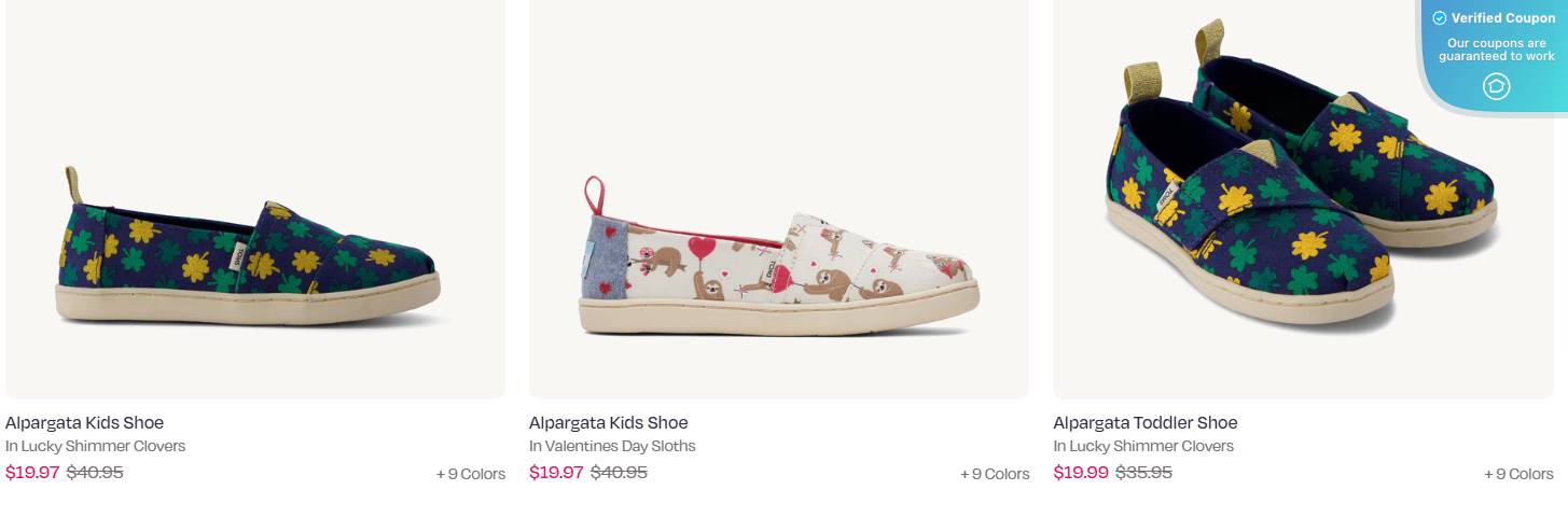 35% Off TOMS Coupons & Promo Codes - December 2024