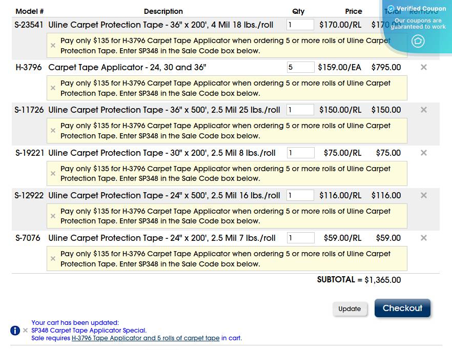 50% Off Uline Coupons & Coupon Codes - January 2025