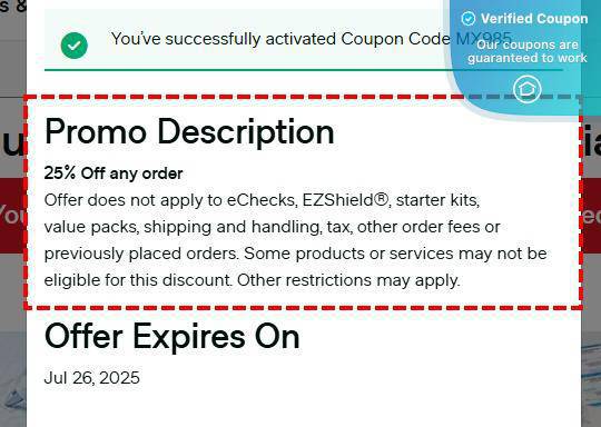 25% Off Deluxe Checks Coupons & Discount Codes - December 2024