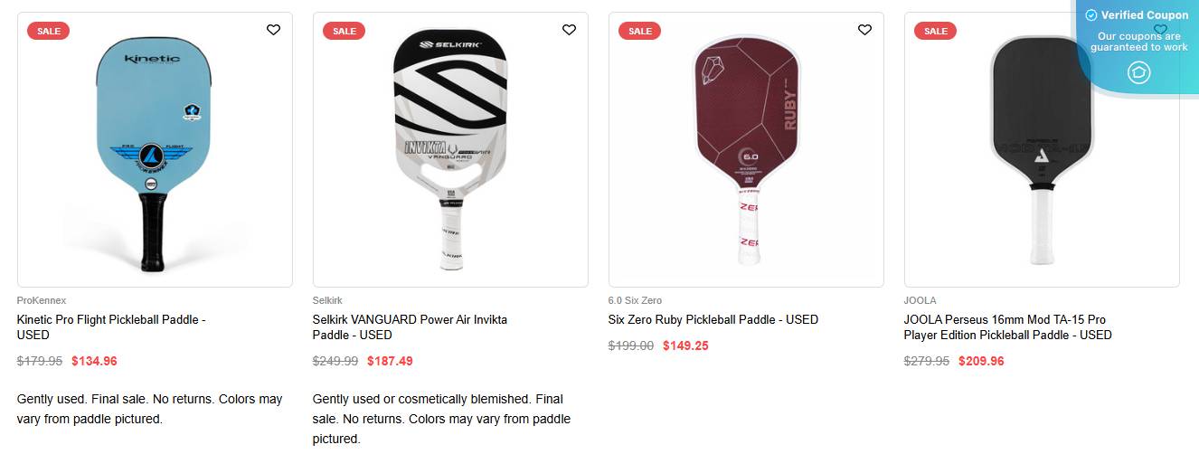 10% Off Pickleball Central Coupons & Coupon Codes - January 2025