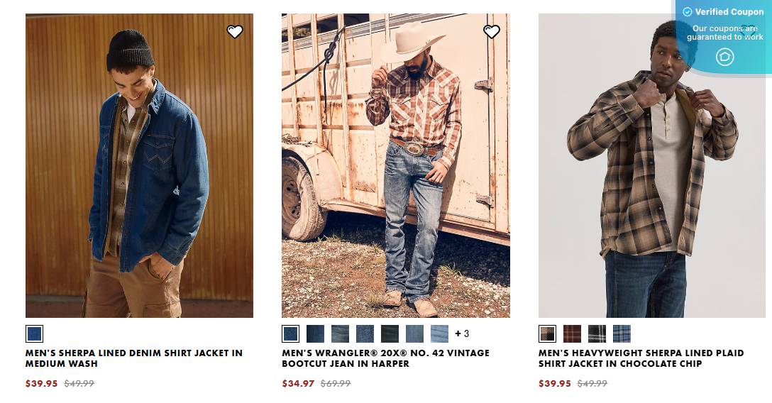 35% Off Wrangler Coupons & Promo Codes - December 2024