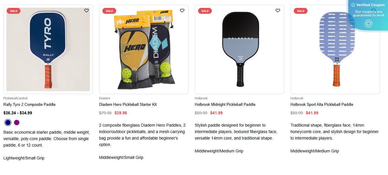 10% Off Pickleball Central Coupons & Coupon Codes - December 2024