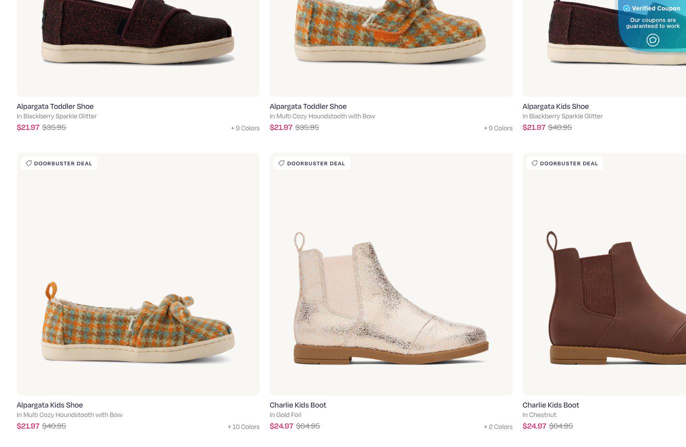 35% Off TOMS Coupons & Promo Codes - December 2024