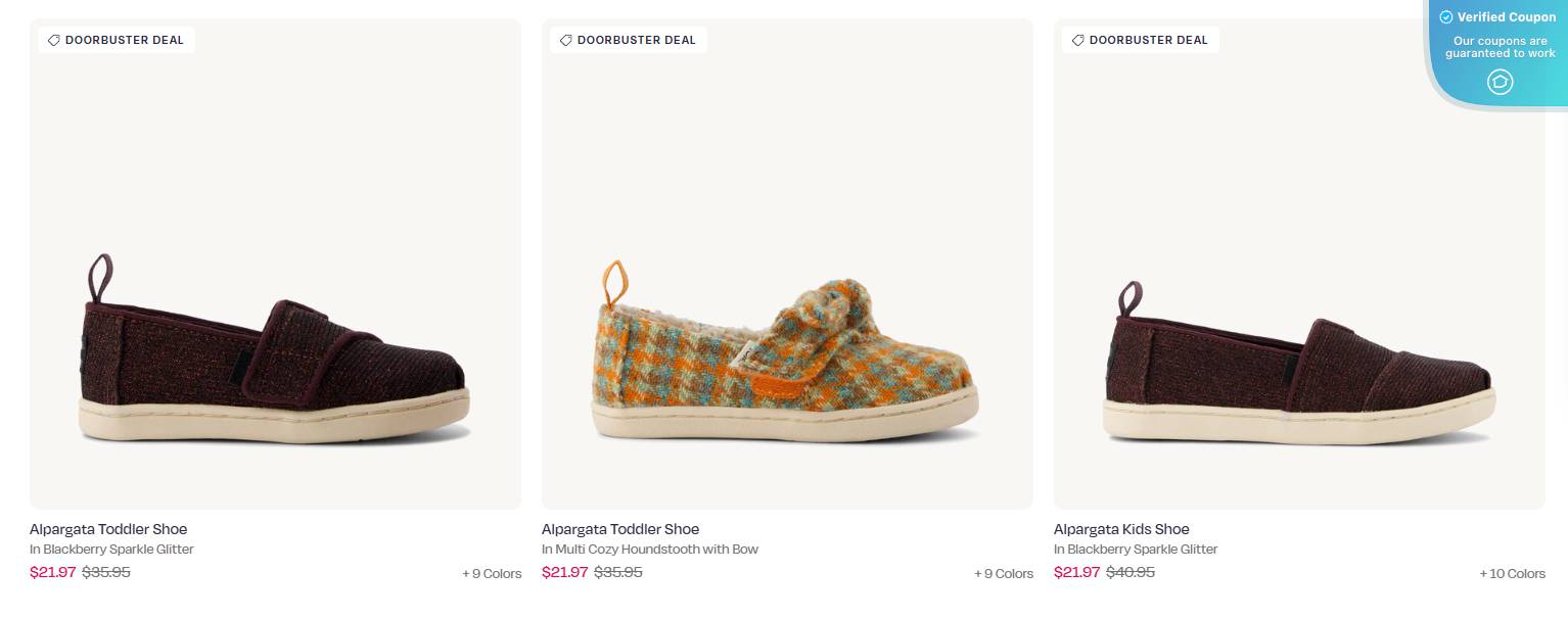 35% Off TOMS Coupons & Promo Codes - December 2024