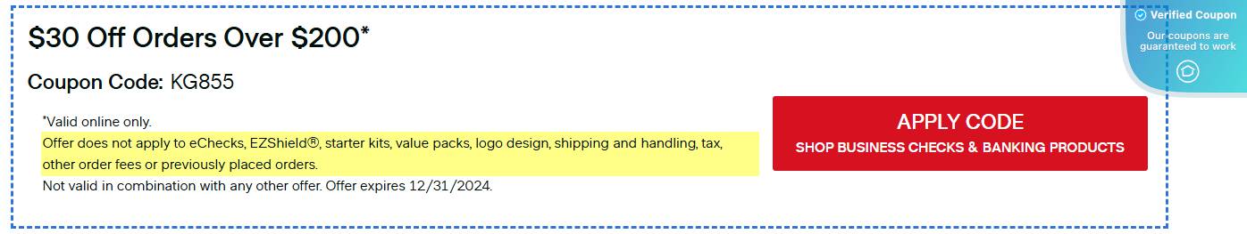 25% Off Deluxe Checks Coupons & Discount Codes - December 2024