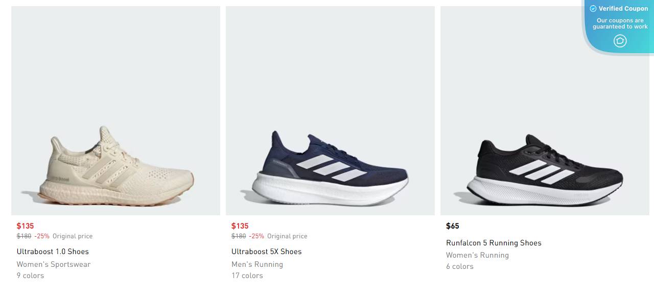 50% Off adidas Coupons & Promo Codes - January 2025
