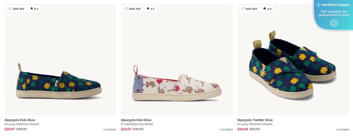 35% Off TOMS Coupons & Promo Codes - December 2024