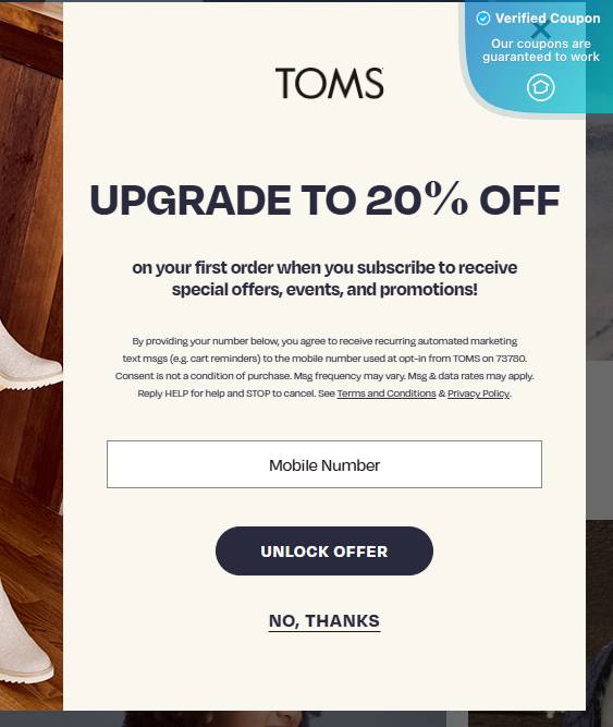 40% Off TOMS Coupons & Promo Codes - December 2024