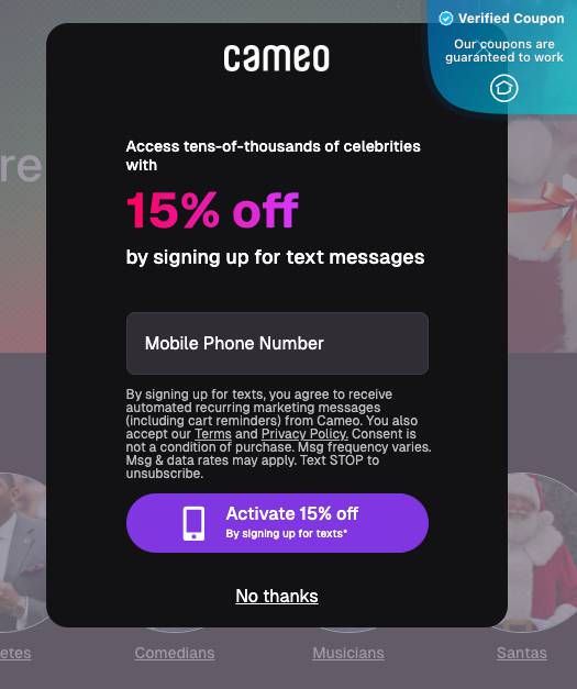 25% Off Cameo Coupons & Promo Codes - February 2025