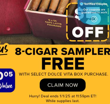 25% Off Thompson Cigar Coupons - December 2024