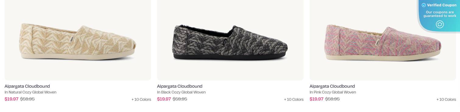 35% Off TOMS Coupons & Promo Codes - January 2025