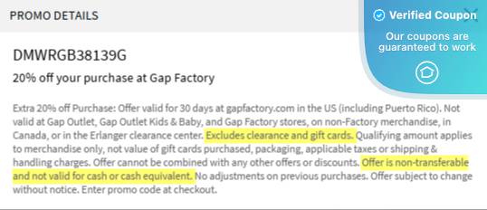 40% Off Gap Factory Coupons & Promo Codes - January 2025