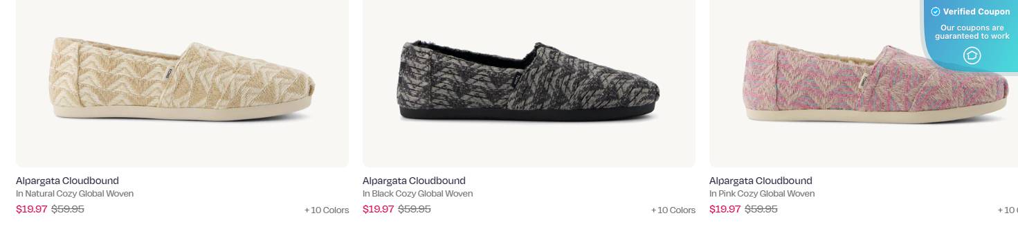 40% Off TOMS Coupons & Promo Codes - December 2024