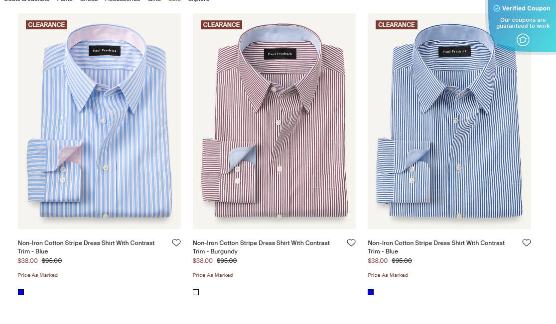 30% Off Paul Fredrick Coupons & Promo Codes - January 2025