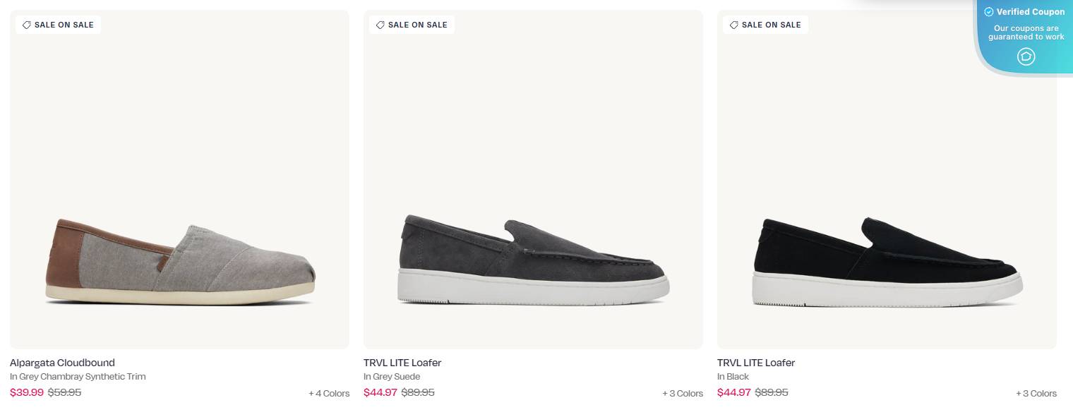 35% Off TOMS Coupons & Promo Codes - January 2025